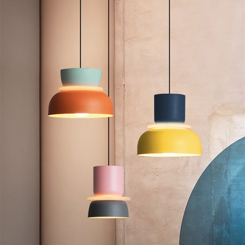 Morandi Pendant Light, Island, Contrast Color, Industrial